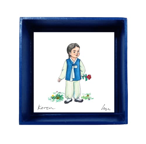 Amazon.com: "Little Girl in Hanbok, Korean Traditional Costume with ...