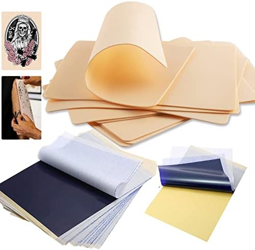 Amazon.com: 45Pcs Tattoo Practice Skins with Transfer Paper - Anghie ...