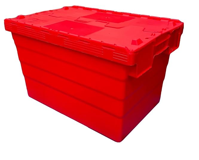 Solent Plastics 68 Litre Heavy Duty Colour Coded Attached Lid ...