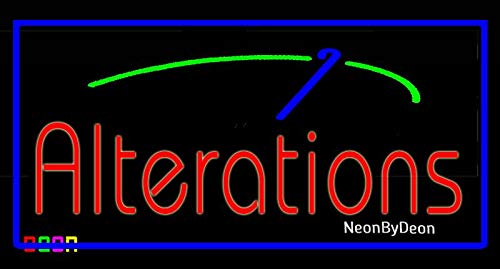 20"x36" Neon by Deon Alterations LED Neon Sign with Logo & Border w ...