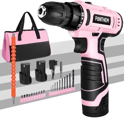 Akkuschrauber 12V Pink Rosa, Akkubohrer Klein, Akku Bohrschrauber Set ...