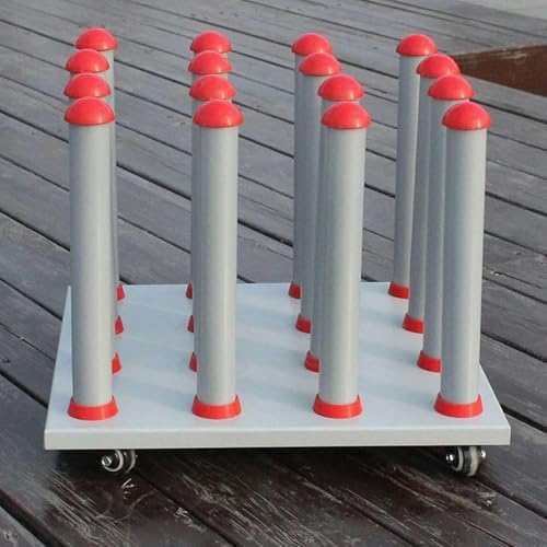 Heavy-Duty Vinyl Roll Storage Cart with 4 Casters - Mobile Media Roll ...