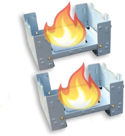 Amazon.com: Ultralight Folding Pocket Stove, 95 x 75mm Solid Fuel ...