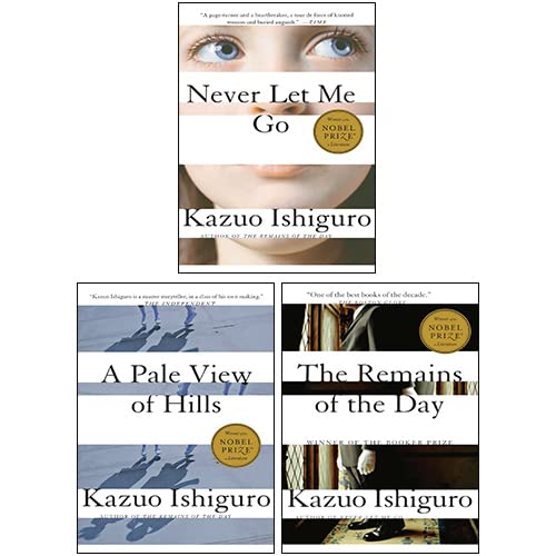 Kazuo Ishiguro 3 Books Collection Set (Never Let Me Go, The Remains of ...