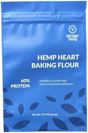 Amazon.com : Hemp Protein Flour - 16 oz All Purpose Hemp Flour for ...