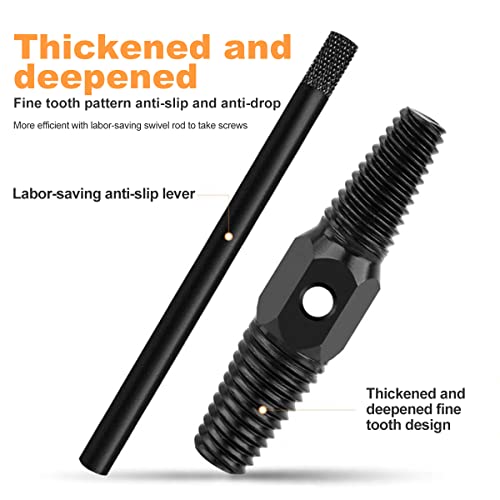 Screw Extractor, 1/2in, 3/4in Pipe Broken Screw Bolt Double Head ...