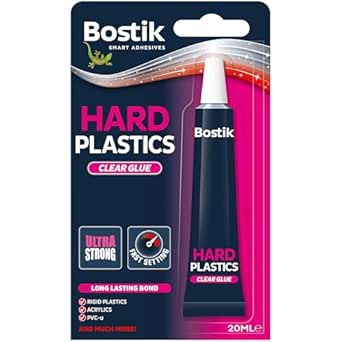 AMK® Bostik Evo Stik Hard Plastics Clear Adhesive 20ml Tube Blister ...
