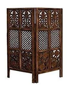 Shilpi Handicrafts Wooden Partition Room Divider in Small Size Leaf ...