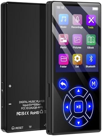 128GB MP3 Player with Bluetooth - MECHEN D53 Portable MP3 Touch Screen ...