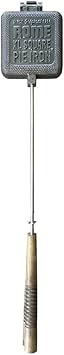Amazon.com : Rome Industries XL Square Pie Iron, 5" x 28", Gray ...