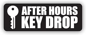 Amazon.com: fagraphix After Hours Key Drop Sticker Decal - Self ...
