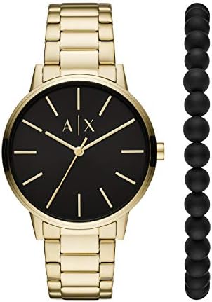 Armani Exchange Watch for Men, Three Hand Movement, 42 mm Gold ...