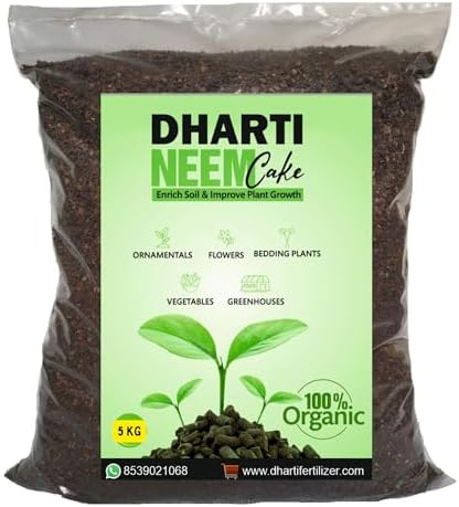 Pure Neem Cake Powder for Plants 5KG - Organic Neem Khali Fertilizer ...