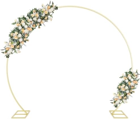 Amazon.com : Gawicpy 8.7FT Round Backdrop Stand Metal Circle Balloon ...