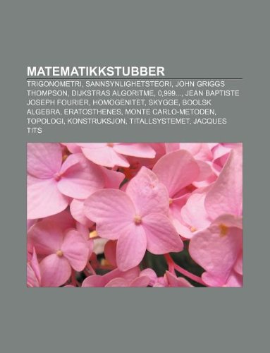 Amazon.co.jp: Matematikkstubber: Trigonometri, Sannsynlighetsteori ...