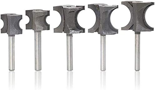 APLUS Edge Beading Bits, Half Round Bearing Bullnose Router Bit Set, 1/ ...
