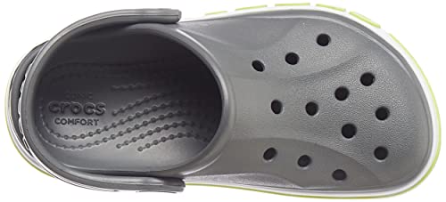 Crocs Bayaband Slate Grey /Lime Punch Clog-(207018-0GX)-5 Kids UK (C5 ...