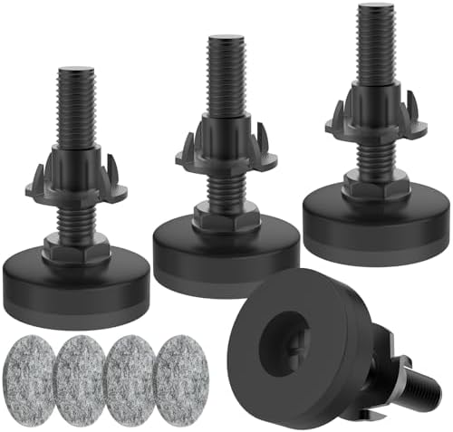 Amazon.com: 3/8" Thread Furniture Levelers, Adjustable Screw-in Feet ...