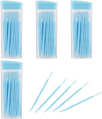 Amazon.com : WLLHYF 200Pcs Double Head 50pcs/Box Plastic Toothpick ...