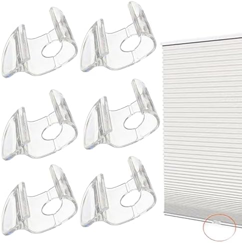 6 PCS Blinds Cordless Handles Clear Mini Plastic Honeycomb Roller ...