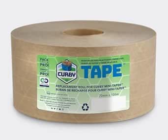 Amazon.com: CURBY IPG Recyclable Water Activated Tape, 2.83" x 100M ...
