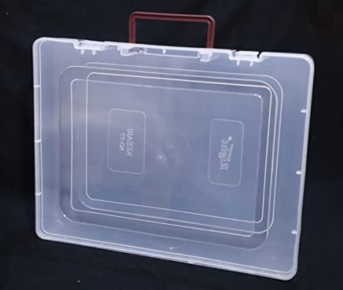 AL'FATTAH Multi-Purpose Rectangular Plastic Storage Box with Locks and Handle | Matte Finish ...