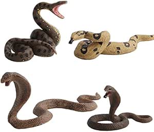 Simulated Snake Figurines Realistic Cobra Model Fake Python Plastic ...