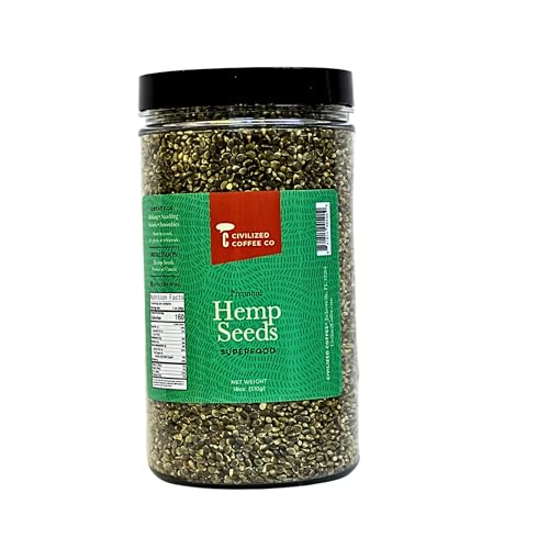 Civilized Espresso Hemp Seeds Entire Superfood for Snacking & Baking ...
