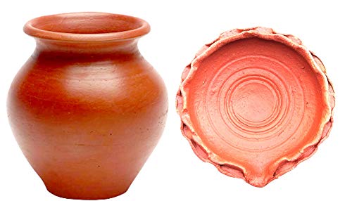 VILLAGE KRAFT Smooth, Traditional, Handcrafted, Terracotta, Earthen ...