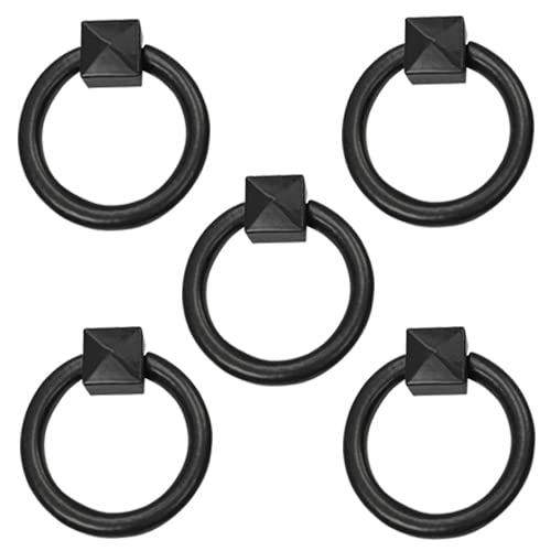 Shristy Hardware "Ring Iron Drop Pull (Black Powder Coated Finish ...