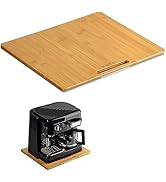Amazon.com: ANBOXIT Bamboo Appliance Slider, Sliding Tray for Coffee ...