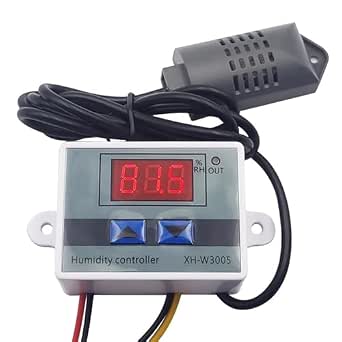Amazon.com: W3005 Digital Hygrometer for Incubator LED Humidity ...