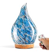 Porseme 150ml Glass Essential Oil Diffuser, Night Light Handmade 3D ...