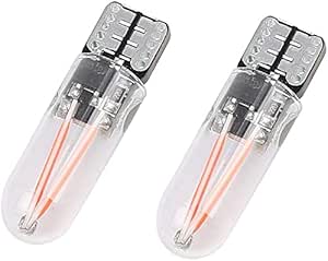 Amazon.co.jp: XYWHPGV 2pcs LED Car Interior Light COB Filament Lamp Truck Lamp Red Light 12V2W ...