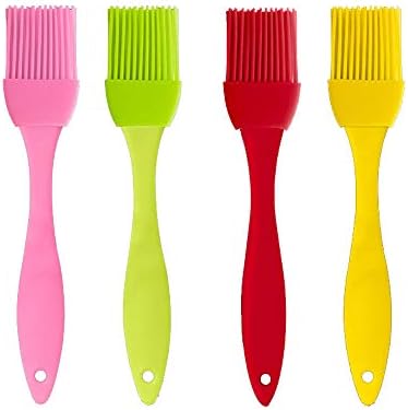 6 Pcs Pastry Brushes, Silicone Brush Cooking, Silicone Bright Color ...
