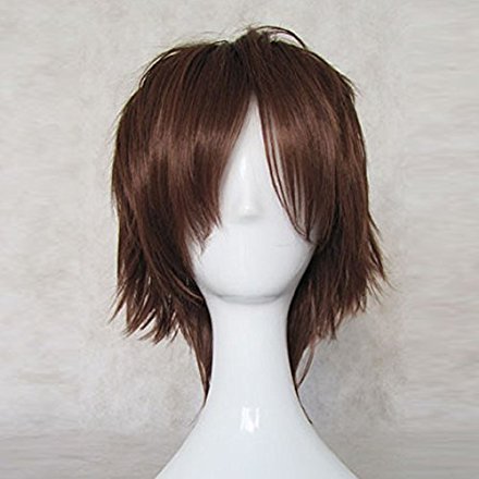 Amazon.com : Hotaro Oreki Hyoka Short Brown 35cm Cosplay Costume Wig ...