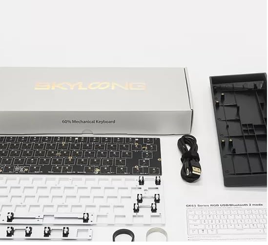 MECKEYS Skyloong GK 61 Barebone with Space Module (White) : Amazon.in ...
