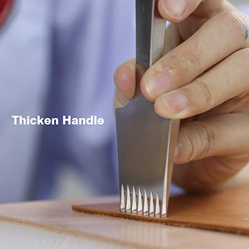 Snapklik.com : WUTA Leather Chisel Kit All-Polished Leather Die-Steel ...