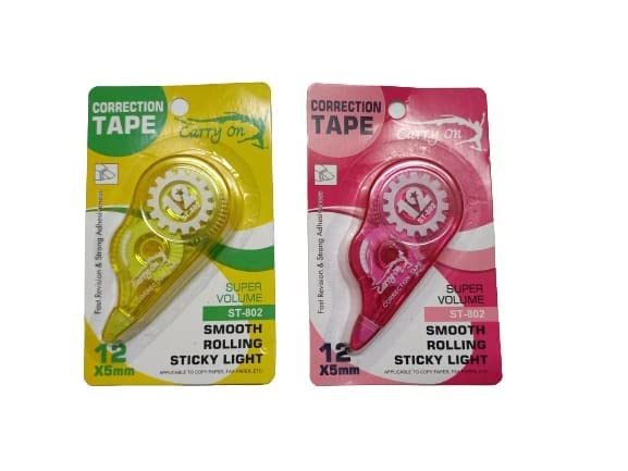 Big Correction Tape 5 mm x 12 mtr Length Each Pack of (2) : Amazon.in ...