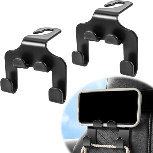 WWR Car Seat Headrest Hook 4 Pack Hanger Storage Organizer Universal ...