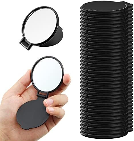 Amazon.com: Yalikop 72 Pieces Round Mirror Compact Mirror Mini Folding ...