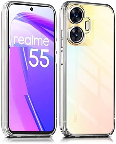 Coverage Rubber Back Cover for Realme RMX3710 / Narzo N55 - Transparent ...