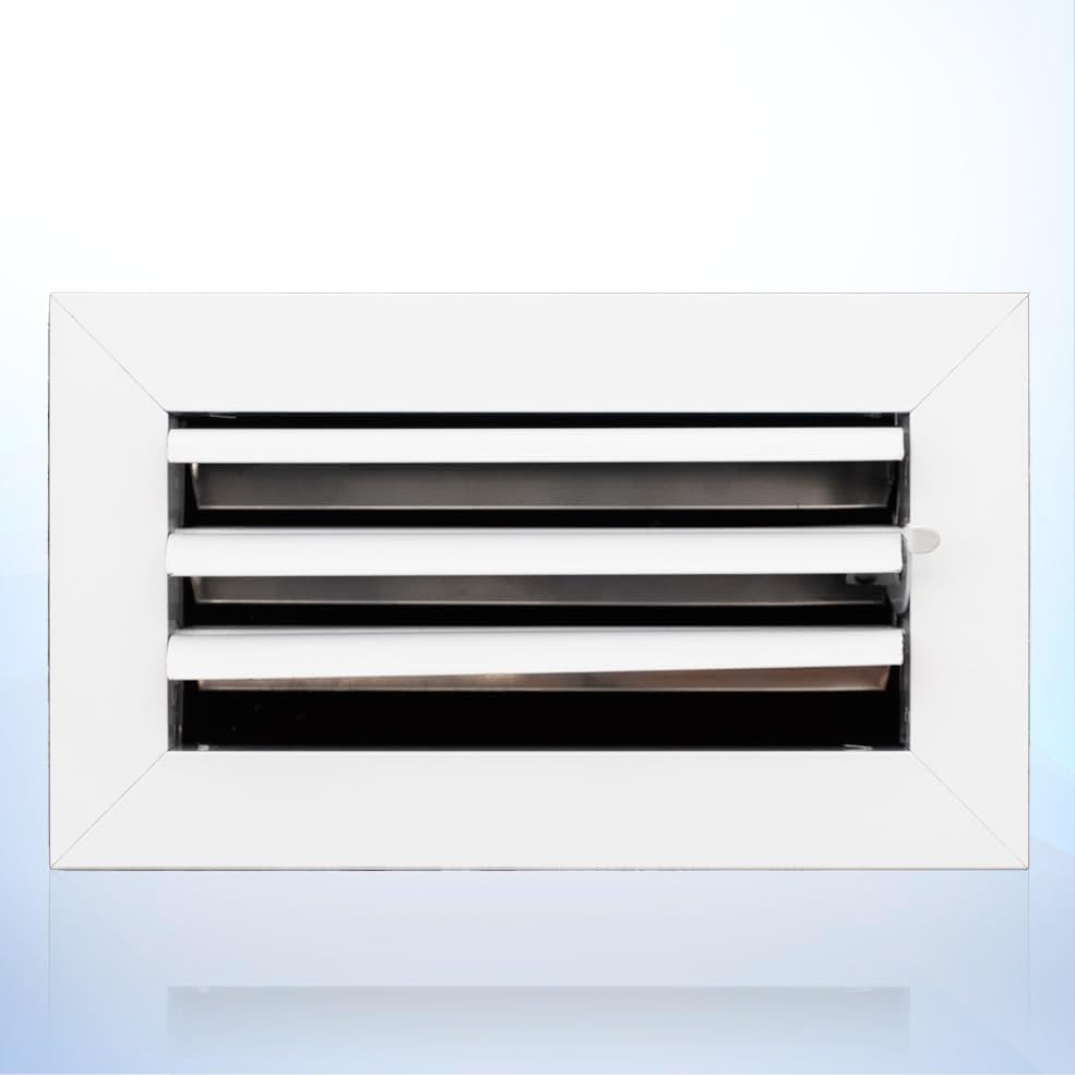 Aluminum 8 x 4 Inch 1-Way Air Duct Register Vent Cover for Ceiling and ...