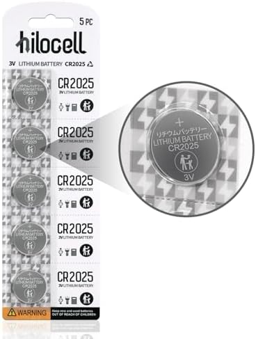 Amazon.com: hilocell 10 Pack CR2025 Lithium 3V Coin Battery, 3 Volt CR ...