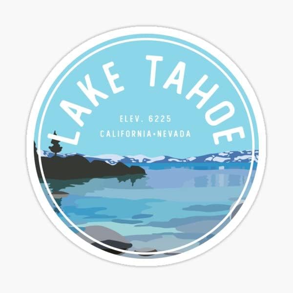 Amazon.com - STICKY DUDE | Lake Tahoe Nevada Sticker, 5 inches - Yeti ...