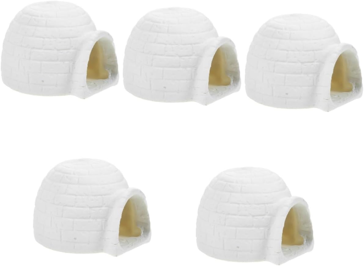 ERINGOGO 5pcs Simulation Igloo Photo Igloo Figurine Statue Mini Toy ...