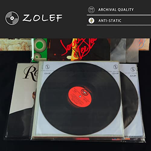 Snapklik.com : Vinyl Record Inner Sleeves 100 Pack For 12 Lp, 3-Ply ...