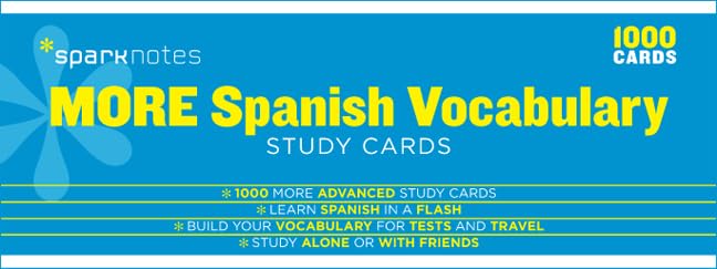 More Spanish Vocabulary SparkNotes Study Cards (Volume 14): SparkNotes ...