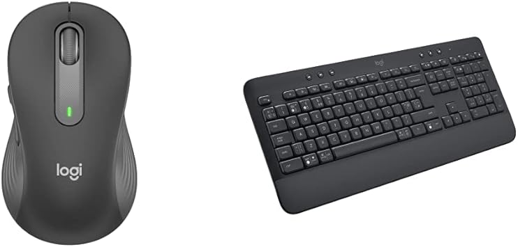 Logitech Signature M650 L for Business Wireless Mouse, Grey & Signature ...