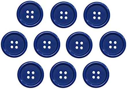 Amazon.com: Pack of 12 Navy Sewing Buttons 0.75 inch Crafts Buttons 4 ...
